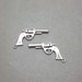 20 pcs of Antique Silver Mini Pistol Gun Charms revolver charm