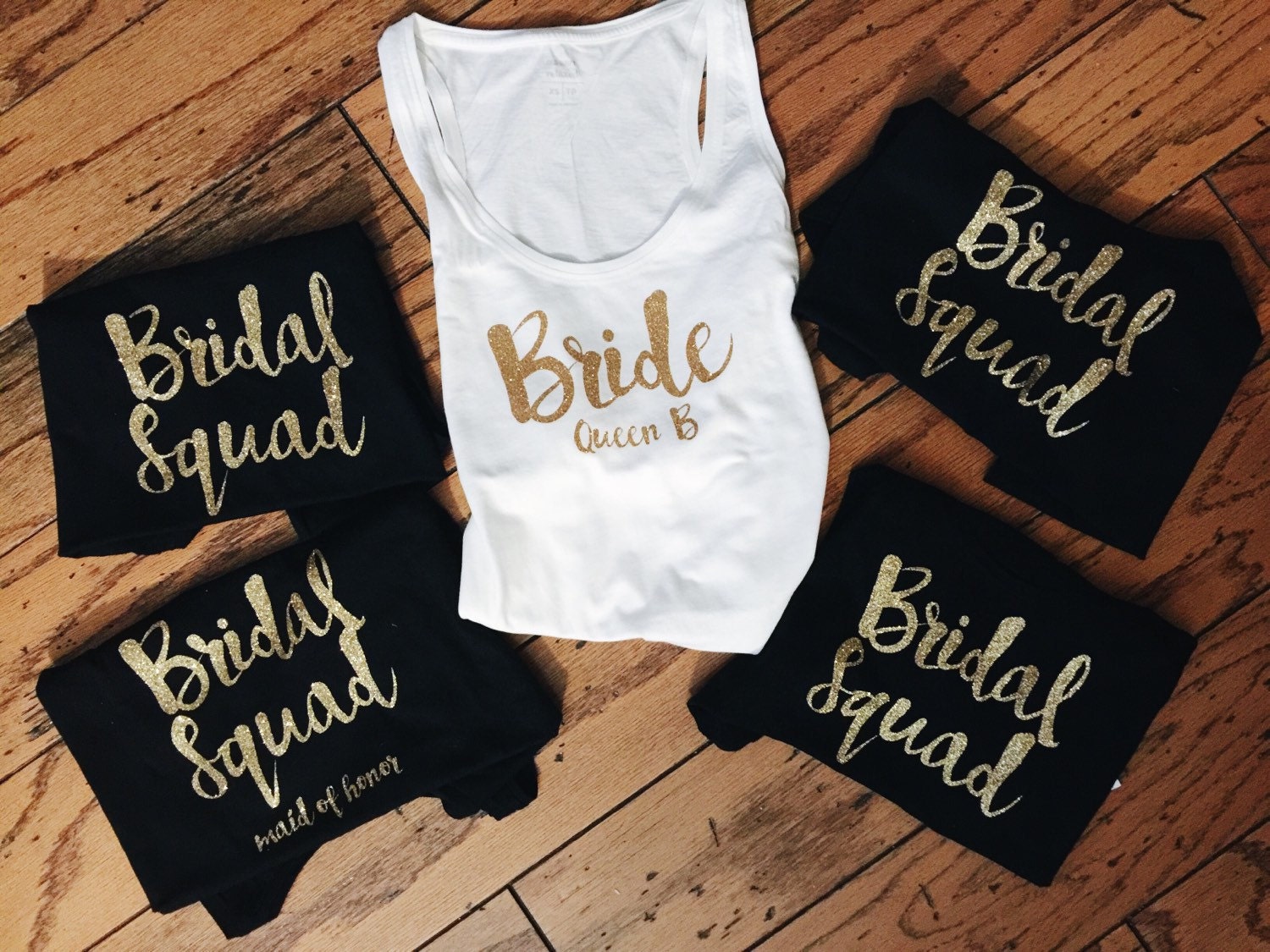 Bride Squad Tanks In Cursive Bridal Squad Bridesmaids