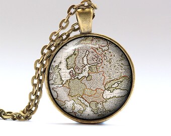 Unique map charm related items | Etsy
