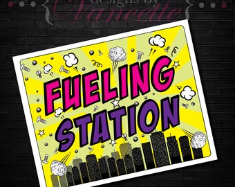 Fueling station sign | Etsy