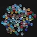 round sea beach glass 20 pcs mixed color lots bulk blue green