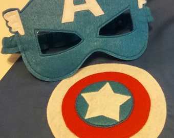 Captain america mask | Etsy