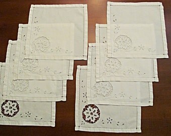 Cutwork napkins | Etsy