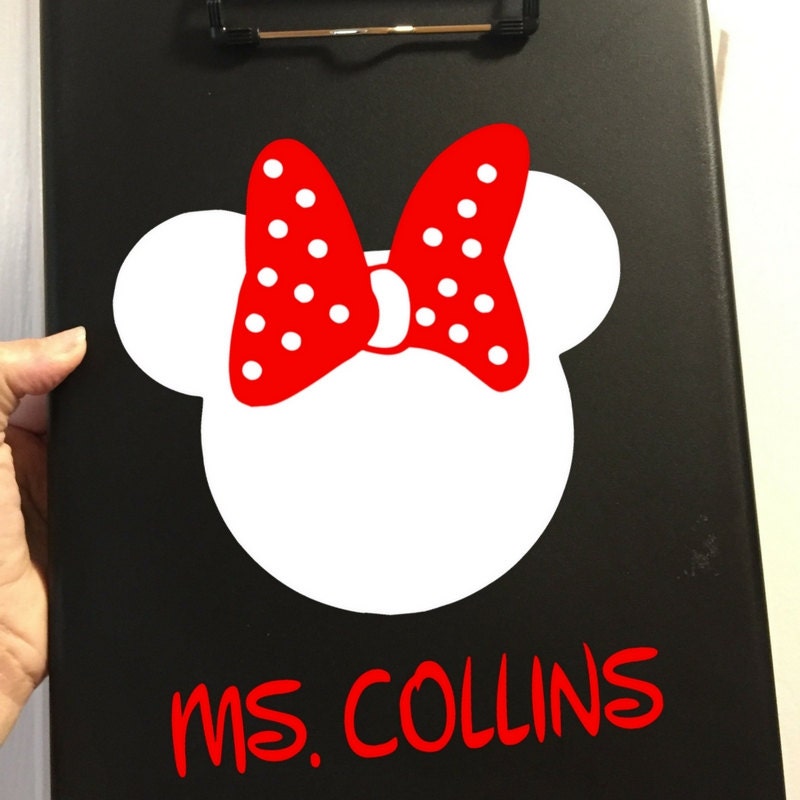 Minnie Mouse Gift Clipboard Teacher Appreciation gift Minnie