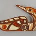 Handmade loon decorative wood intarsia piece Native American