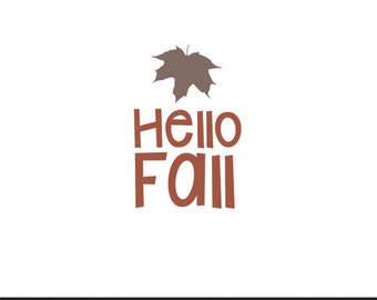 Hello fall svg | Etsy