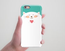 Unique cat phone case related items | Etsy