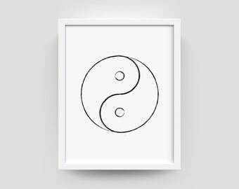 Yin yang art | Etsy