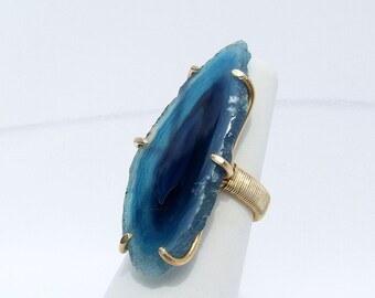 Unique blue stone ring related items | Etsy