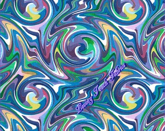 Psychedelic fabric | Etsy