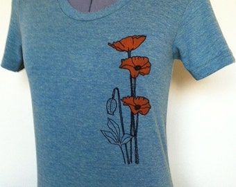 Unique poppy shirt related items | Etsy