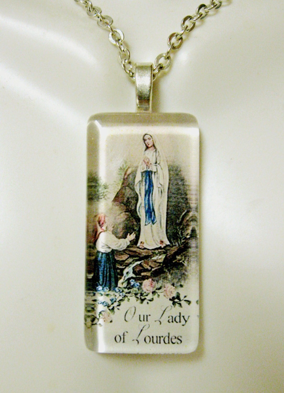 Our Lady of Lourdes pendant with chain GP01-010