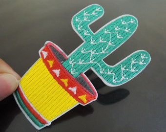 Cactus applique | Etsy