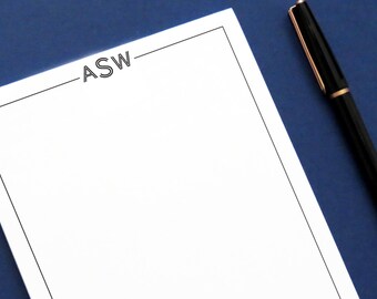 Personalized Notepad Set Choose your stationery by ModernPinkPaper