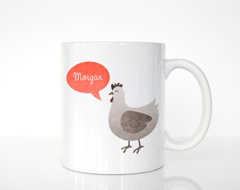 Chicken coffee mug | Etsy