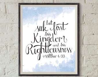 Matthew 6 33 | Etsy