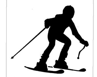 Ski stencil | Etsy
