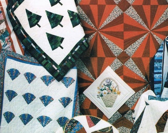 Vintage fan quilt | Etsy