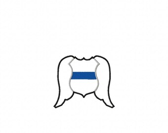 Thin blue line angel | Etsy