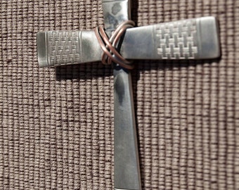 Items similar to Custom Silverware Cross, PERSONALIZE ME on Etsy