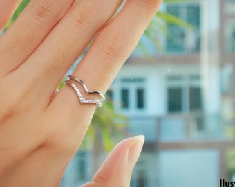 Double arrow ring | Etsy