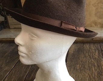 Homburg hat | Etsy