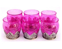 Unique pink goblets related items | Etsy