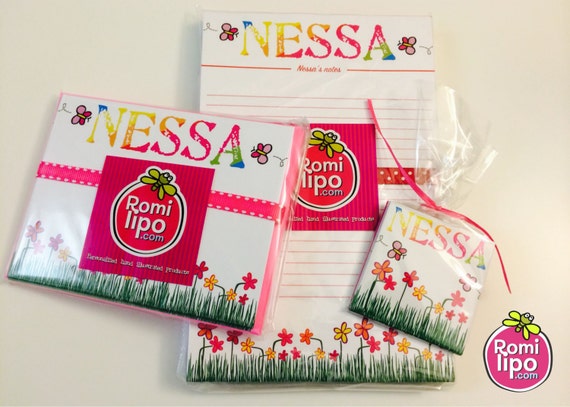 Stationary set for girl girl stationery set personalized