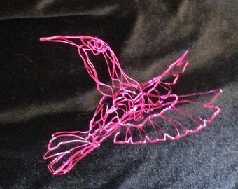 Items similar to Wire Sculpture Poppy/No Vase: Wire Art Calif Poppy by ...