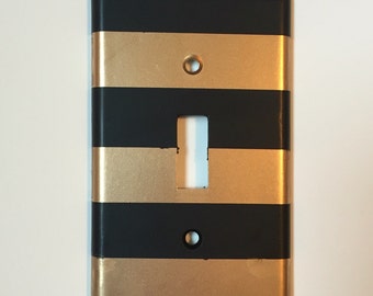 Gold Glitter Light Switch PlateOutlet CoverGold by HanknCompany