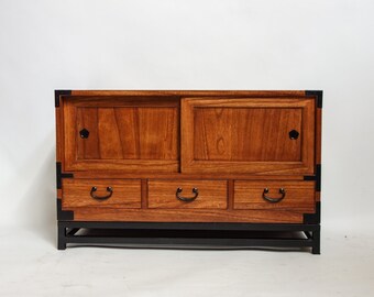 Japanese style kiri wood shoe chest getta bako. by EasternClassic