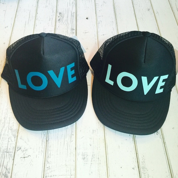 Cute love hat love love hat love trucker hat by ArieBdesigns