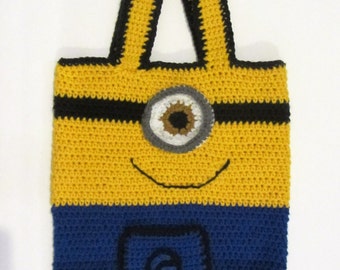Crochet minion purse | Etsy