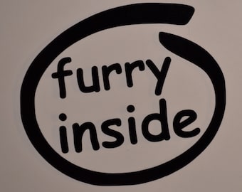 Furry decal | Etsy