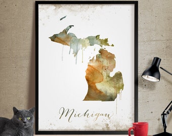 Michigan decor | Etsy