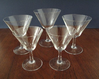 1950s stemware | Etsy