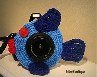 Crochet lion lens critter camera buddies camera lens buddy