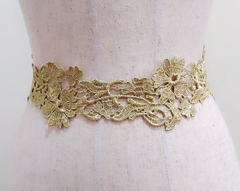 Unique gold lace belt related items | Etsy