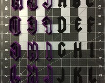 Unique gothic font related items | Etsy