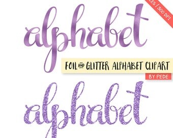 Purple alphabet | Etsy