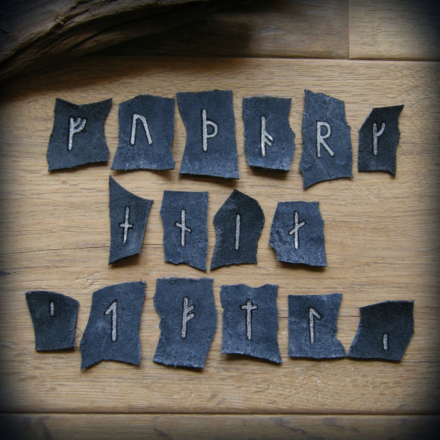 VIKING RUNE SET younger futhark Swedish short twig runes