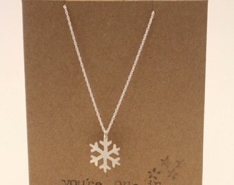 Snowflake necklace | Etsy