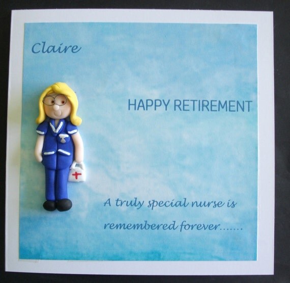 Retirement card for nurse /health visitor/ midwife by Hot