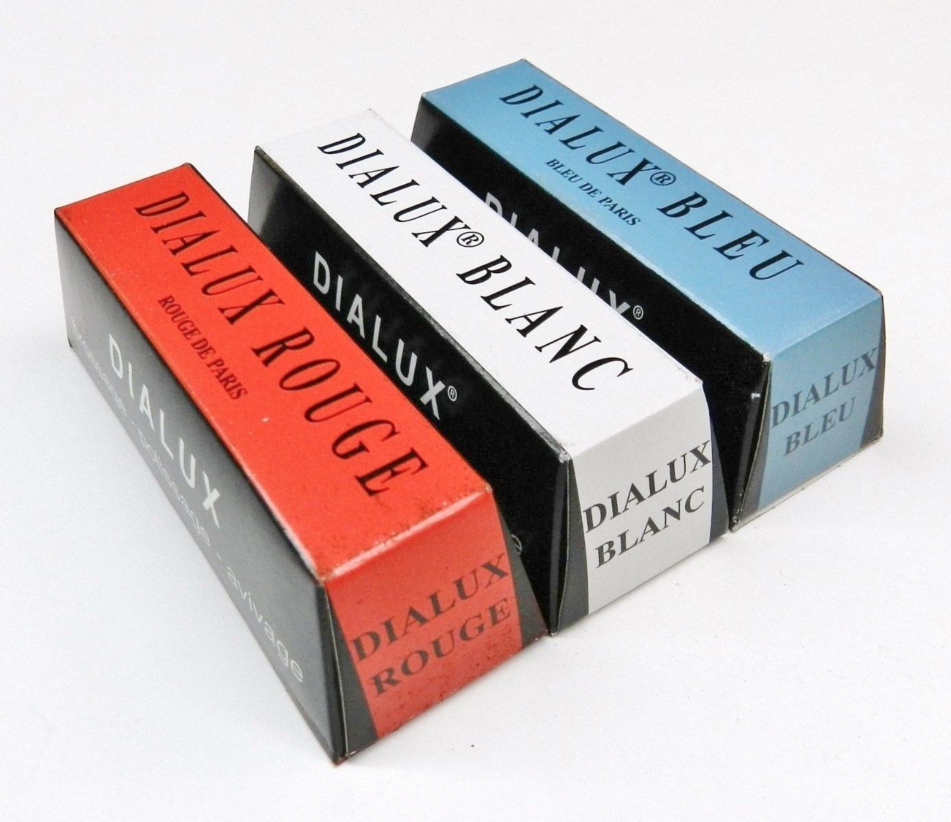 DIALUX ROUGE Jewelers Polishing Compound Red White and Blue