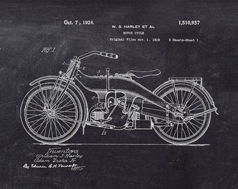 Motorrad blaupause | Etsy