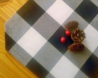 Buffalo plaid table runner | Etsy