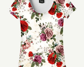 Roses tshirt | Etsy