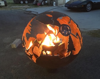 Items similar to FIRE PIT PERSONALIZED, custom and portable. Add your ...