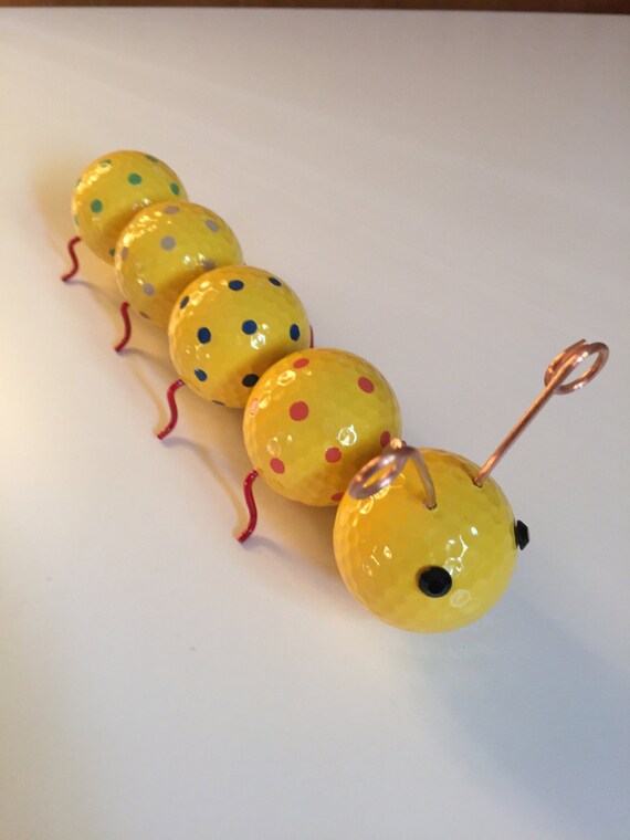 Goofbal the golf ball CATERPILLAR by duffersrevenge on Etsy