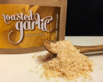 Roasted Garlic Sea Salt Flavored Salt Finishing Salt